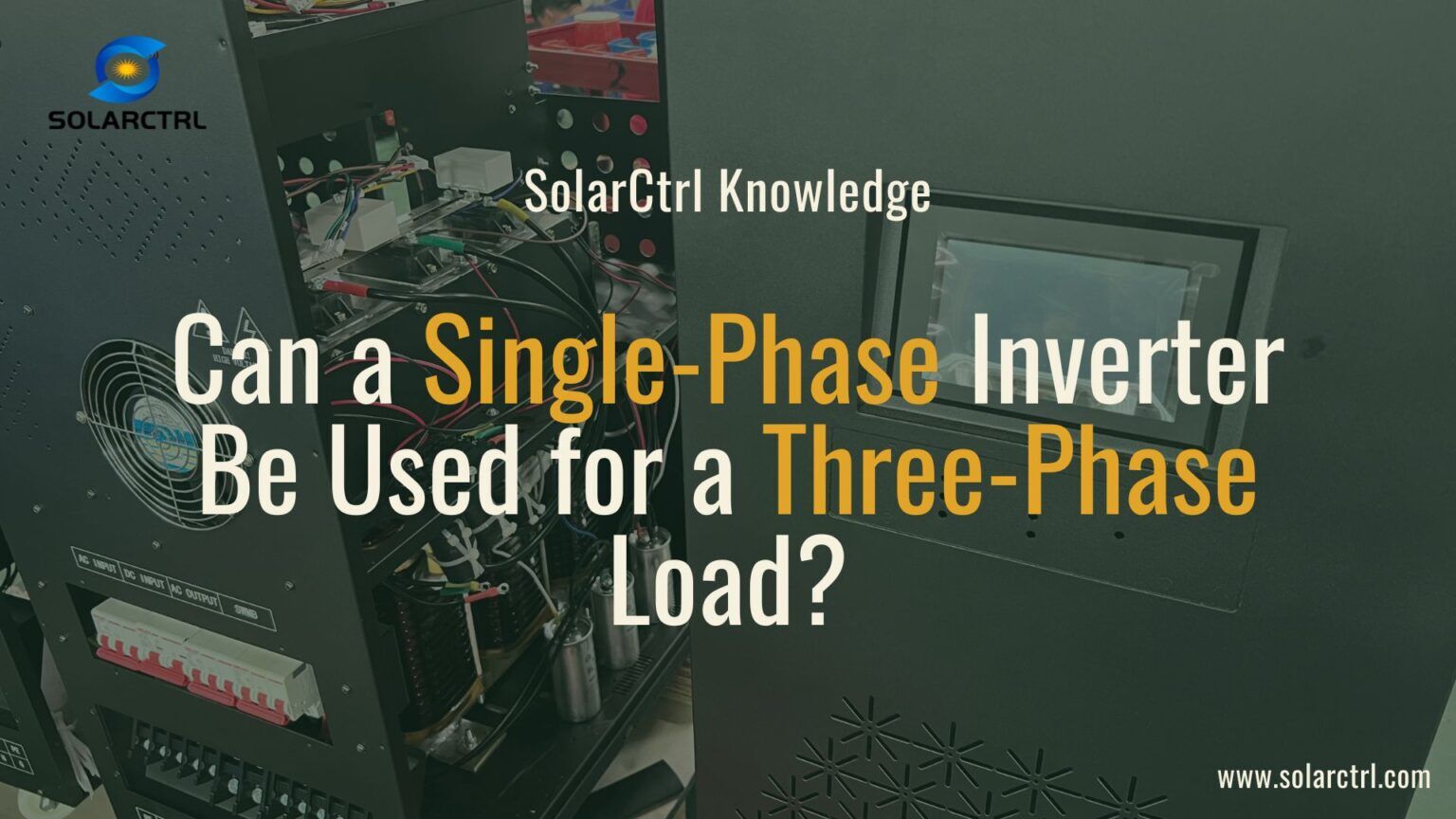 Can a Single-Phase Inverter Be Used for a Three-Phase Load? | SolarCtrl